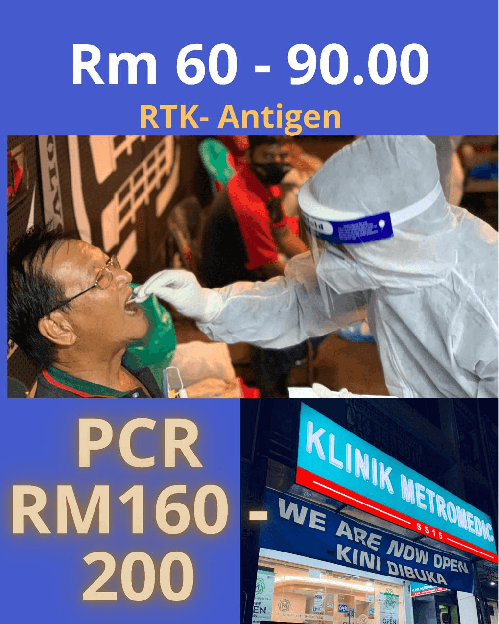 Covid-19 RTK Antigen Test - Clinik Metromedic SS15 Subang Jaya Selangor ...